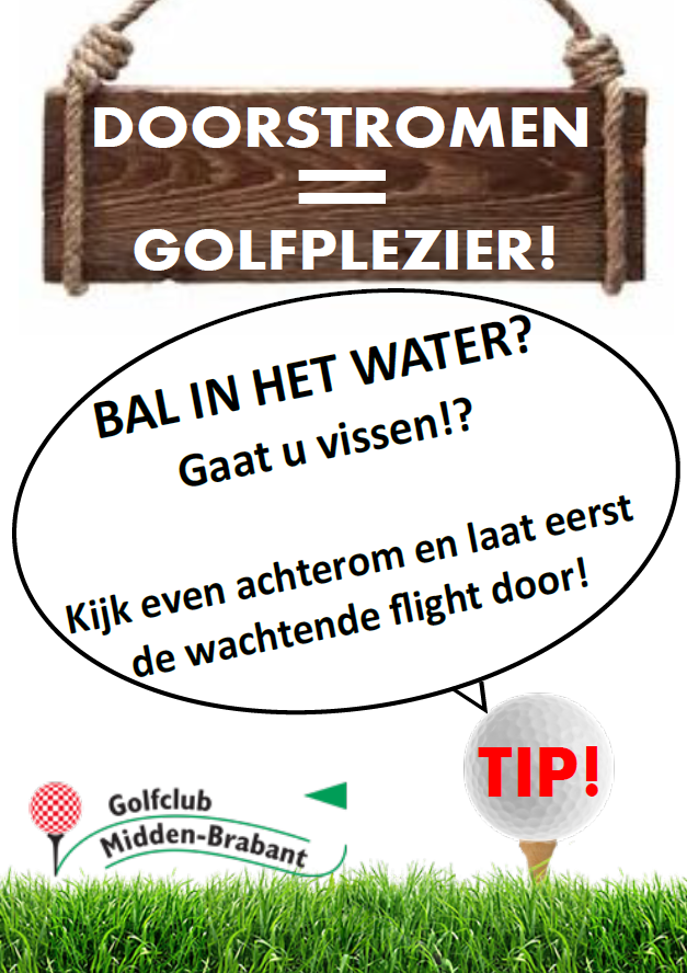 Publiek - Doorstromen = Golfplezier TIP 2 | Golfclub Midden-Brabant - Baan